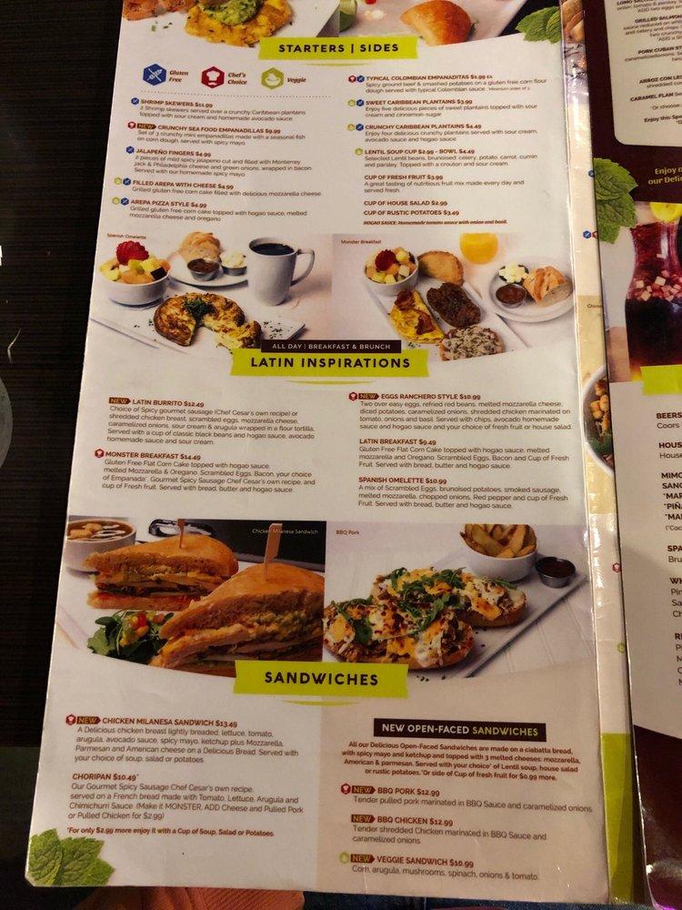 Menu at OBRA Bakery, Long Beach