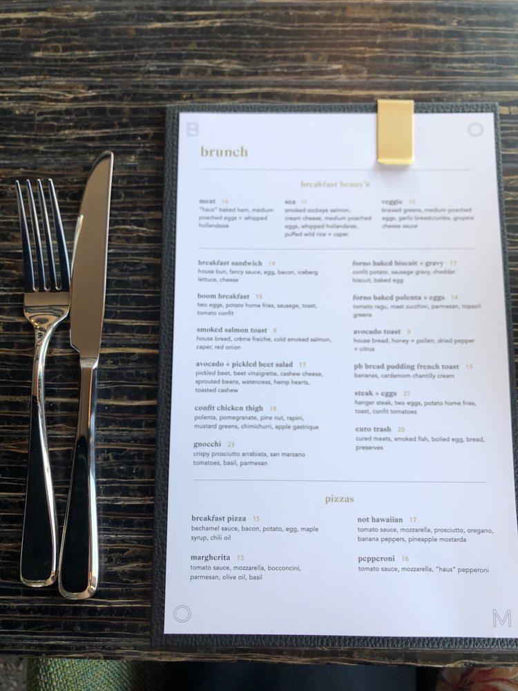 Menu at Boom + Batten Restaurant & Cafe, Victoria