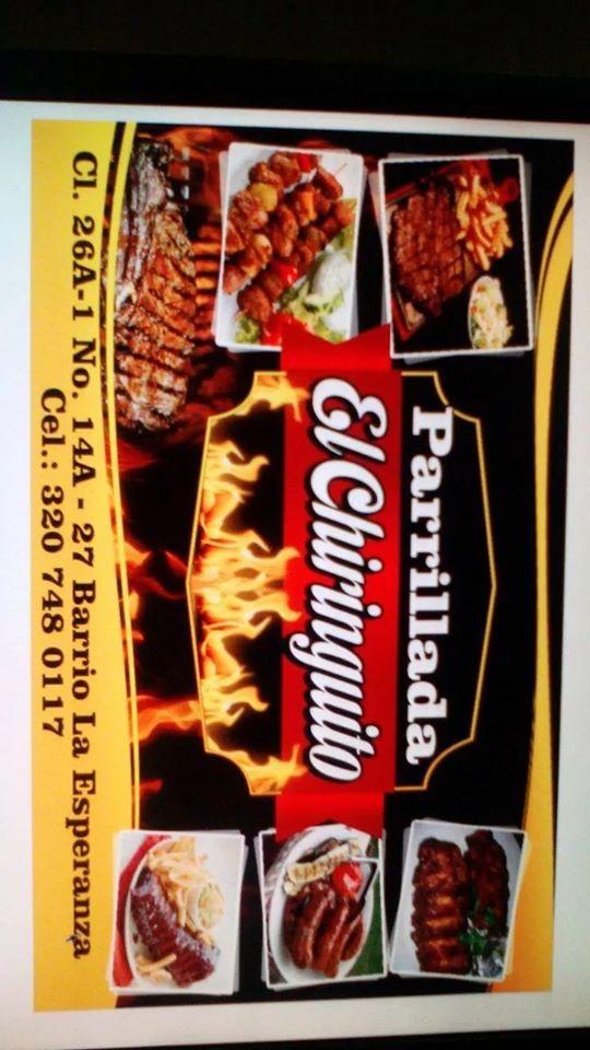 Menu at Parrillada El Chiringuito", Tulua