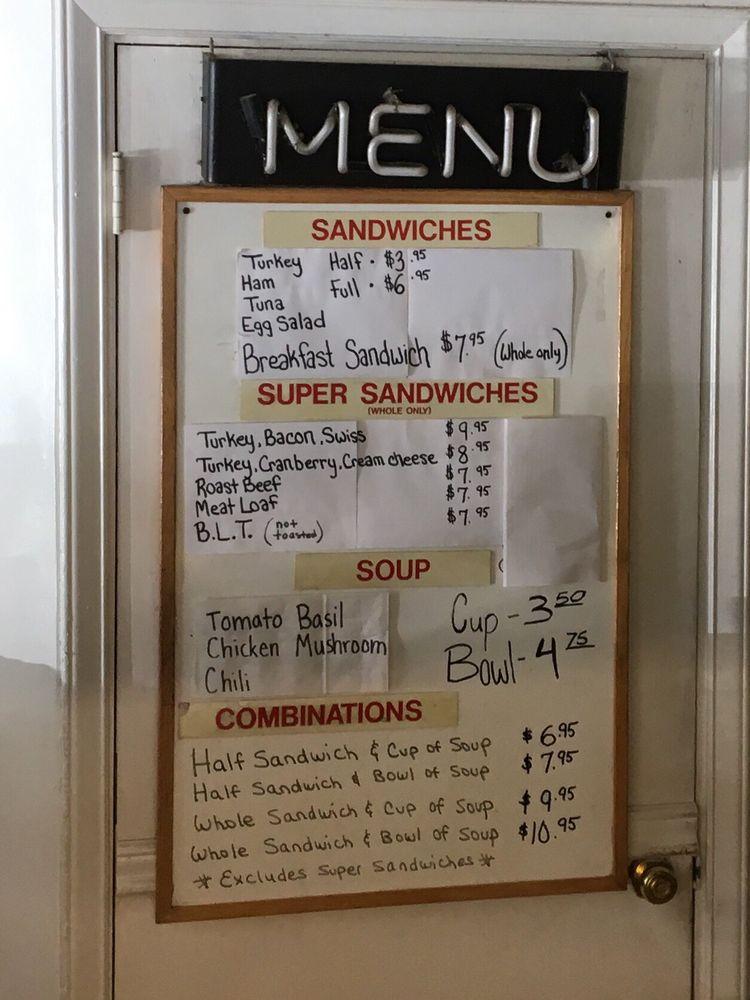 Menu at Sultan Bakery, Sultan, US-2