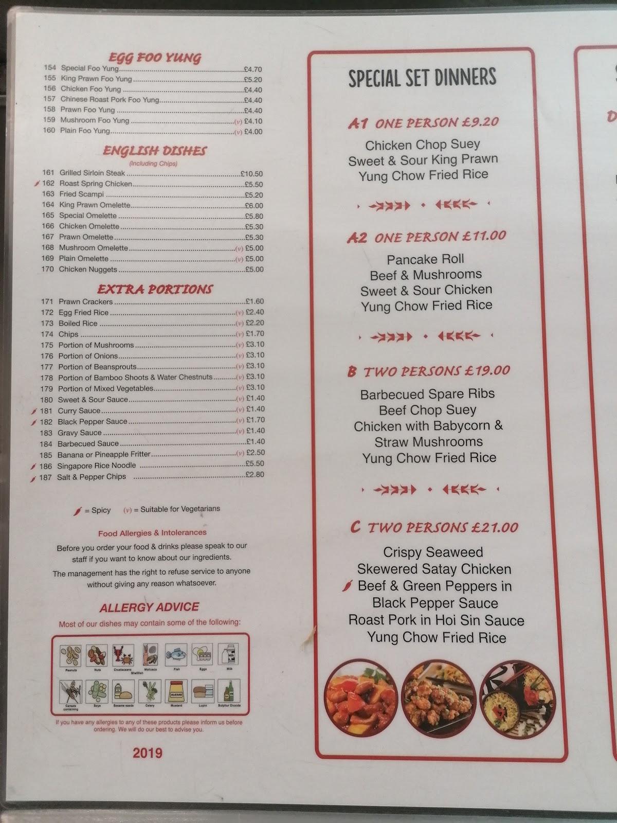 Menu at Tasty House fast food, Downham Market