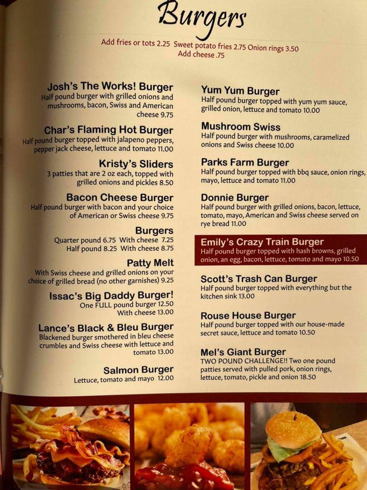 Menu at Deerfield Inn Restaurant & Catering, Deerfield Township