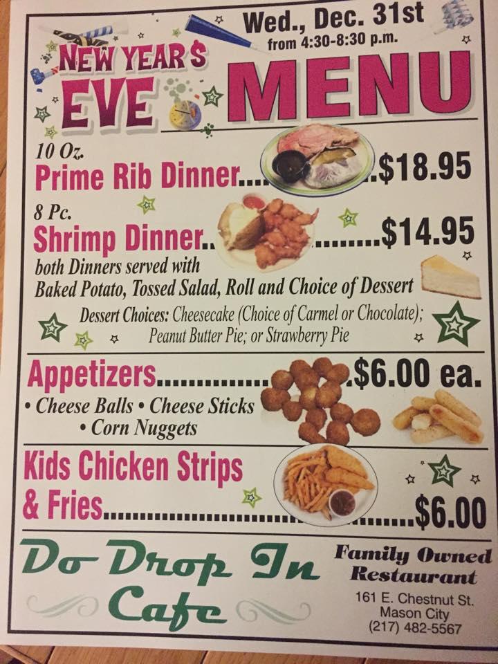 Menu at Do Drop In Cafe, Mason City
