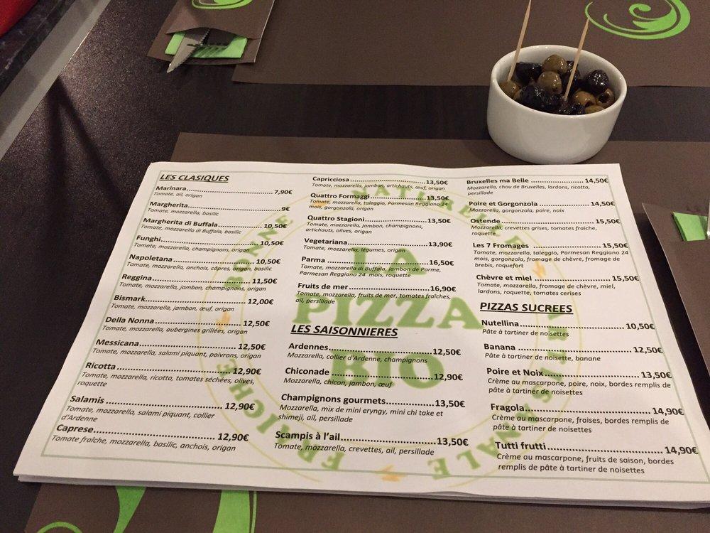 Menu at La Rustica, Woluwe-Saint-Lambert, Rue de la Sta de Woluwe 95