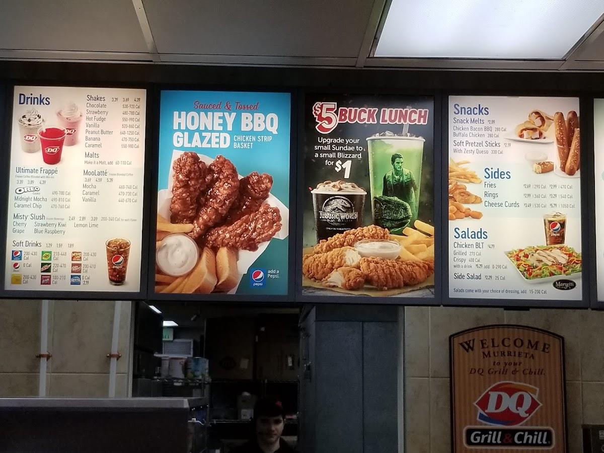 Menu at Dairy Queen Grill & Chill fast food, Murrieta, California Oaks Rd