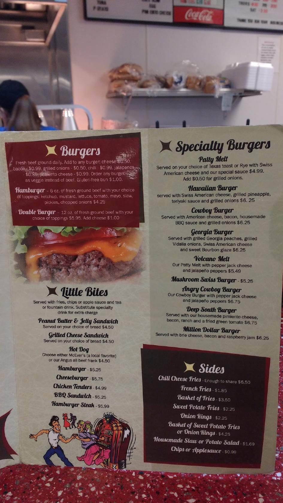 Menu at The Soda Fountain Cafe, Cleveland, 184 W Kytle St