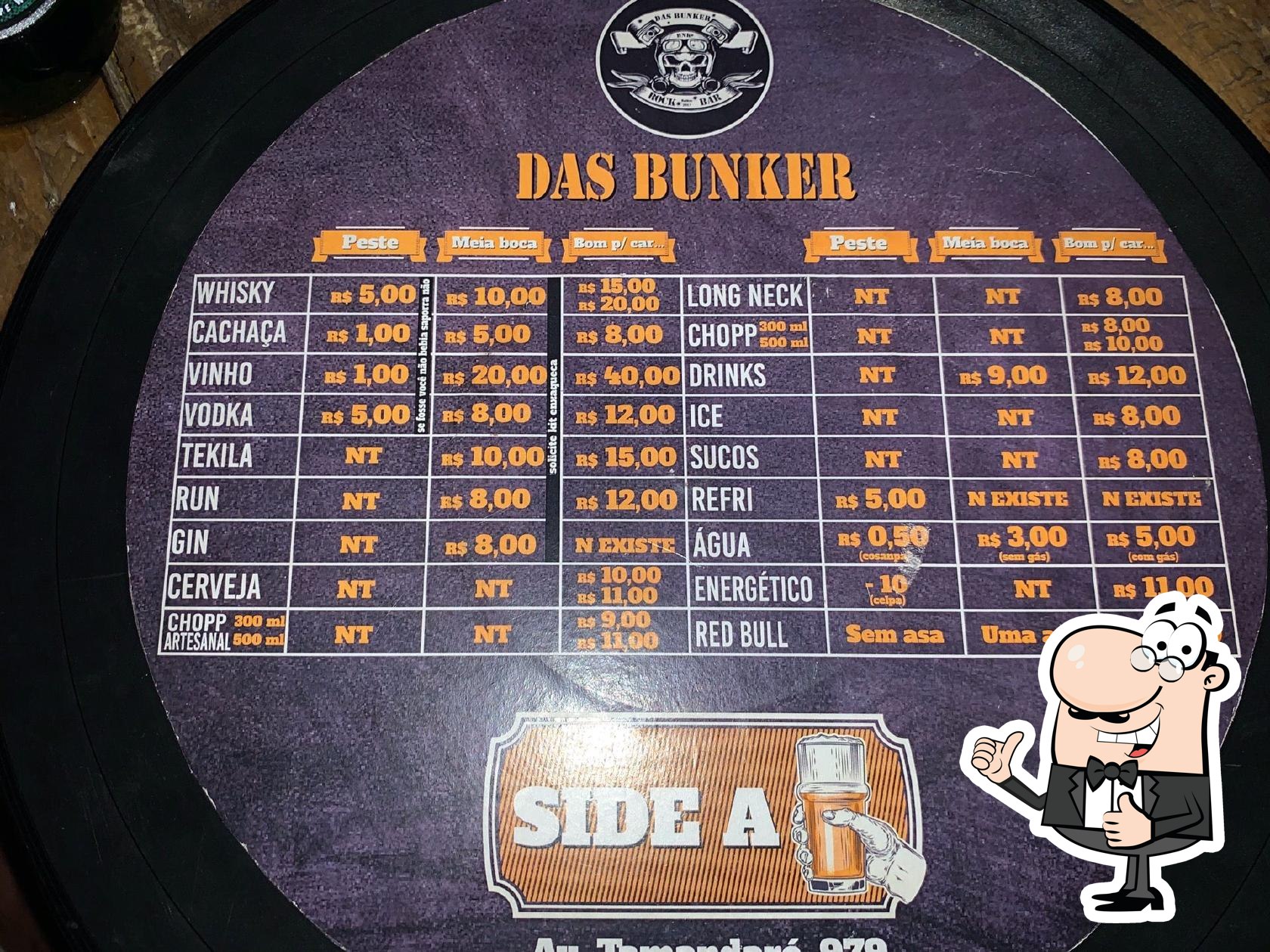 Das Bunker Rock Bar, Belém - Menu do restaurante, preços e opiniões