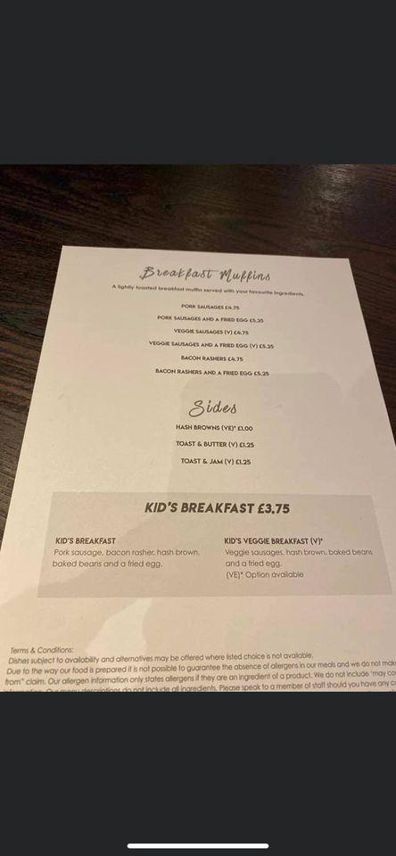 Menu at Steam Wheeler pub & bar, Renfrew