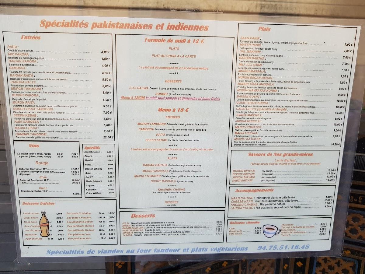 Menu au Le Restaurant K2, Montélimar