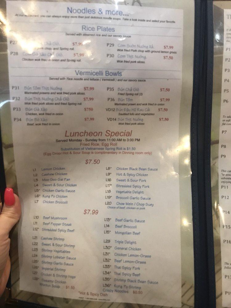 Menu at Taste of Asia restaurant, San Antonio, 300 W Bitters Rd #120