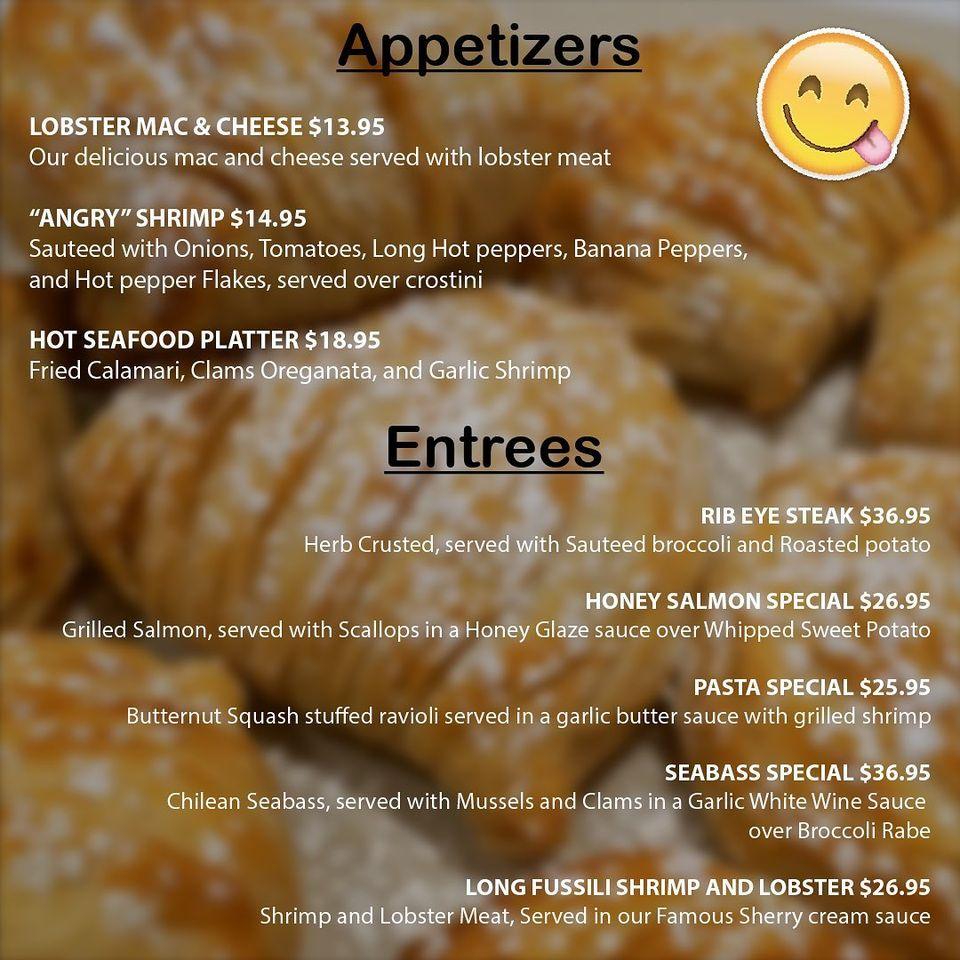 Menu at Buon Appetito restaurant, Bayonne, 906-908