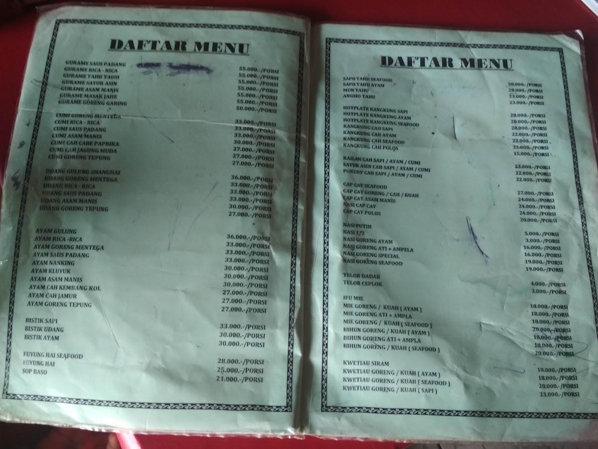 Menu at Cafe 21 Tangerang, Tangerang