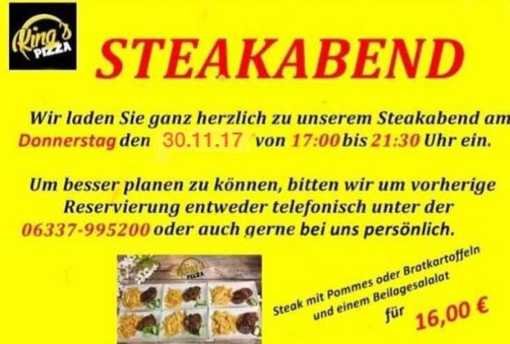 Kings Pizza, Zweibrücken - Restaurantspeisekarten und Bewertungen
