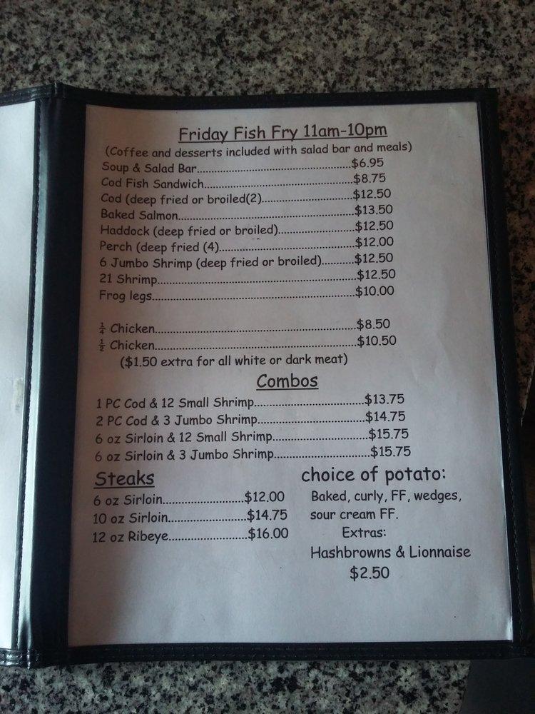 Menu at MCB Bar and Grill, Cadott