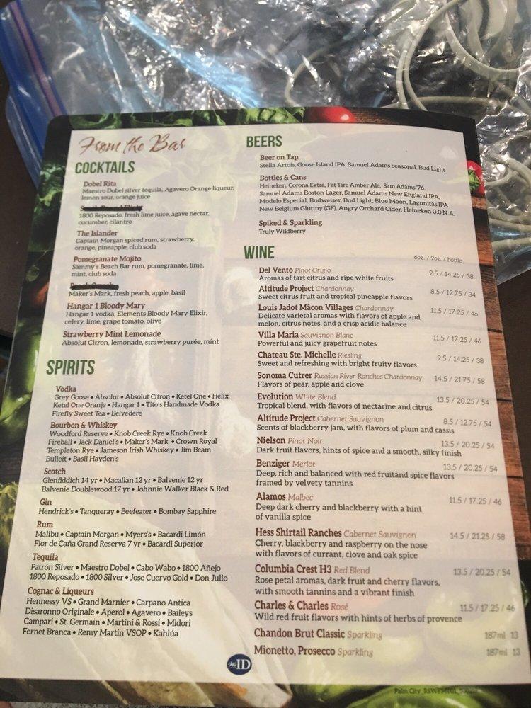Menu at Palm City Market restaurant, Fort Myers, Terminal Access Rd