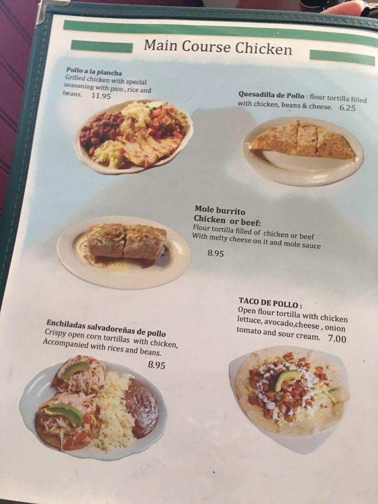 Menu at Tu Casa restaurant, Portland