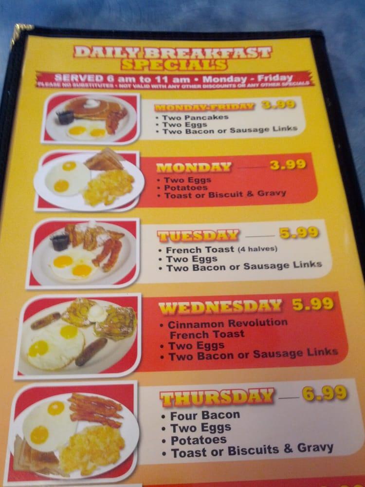 Menu at Brandon's Diner restaurant, Rancho Cucamonga, Base Line Rd