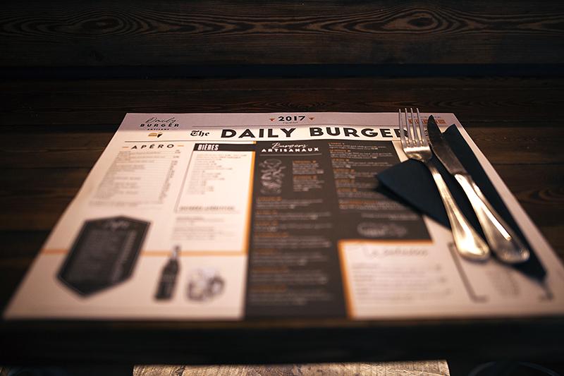 Menu at Daily Burger, Hannut