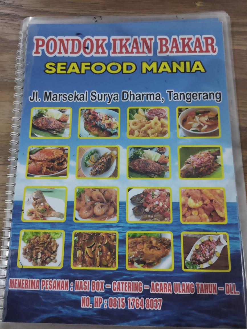 Menu at Pondok Ikan Bakar Seafood Mania 2 restaurant, Tangerang