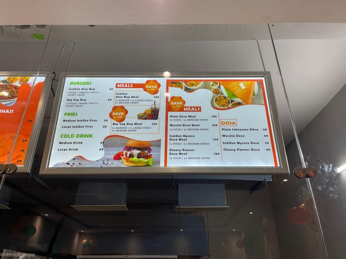 Menu at In & Out, Gurdaspur