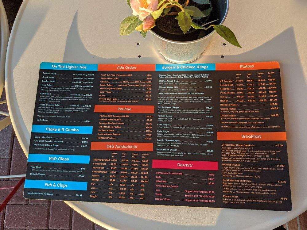 Menu at The Corned Beef House & Beer Market restaurant, Vaughan ...