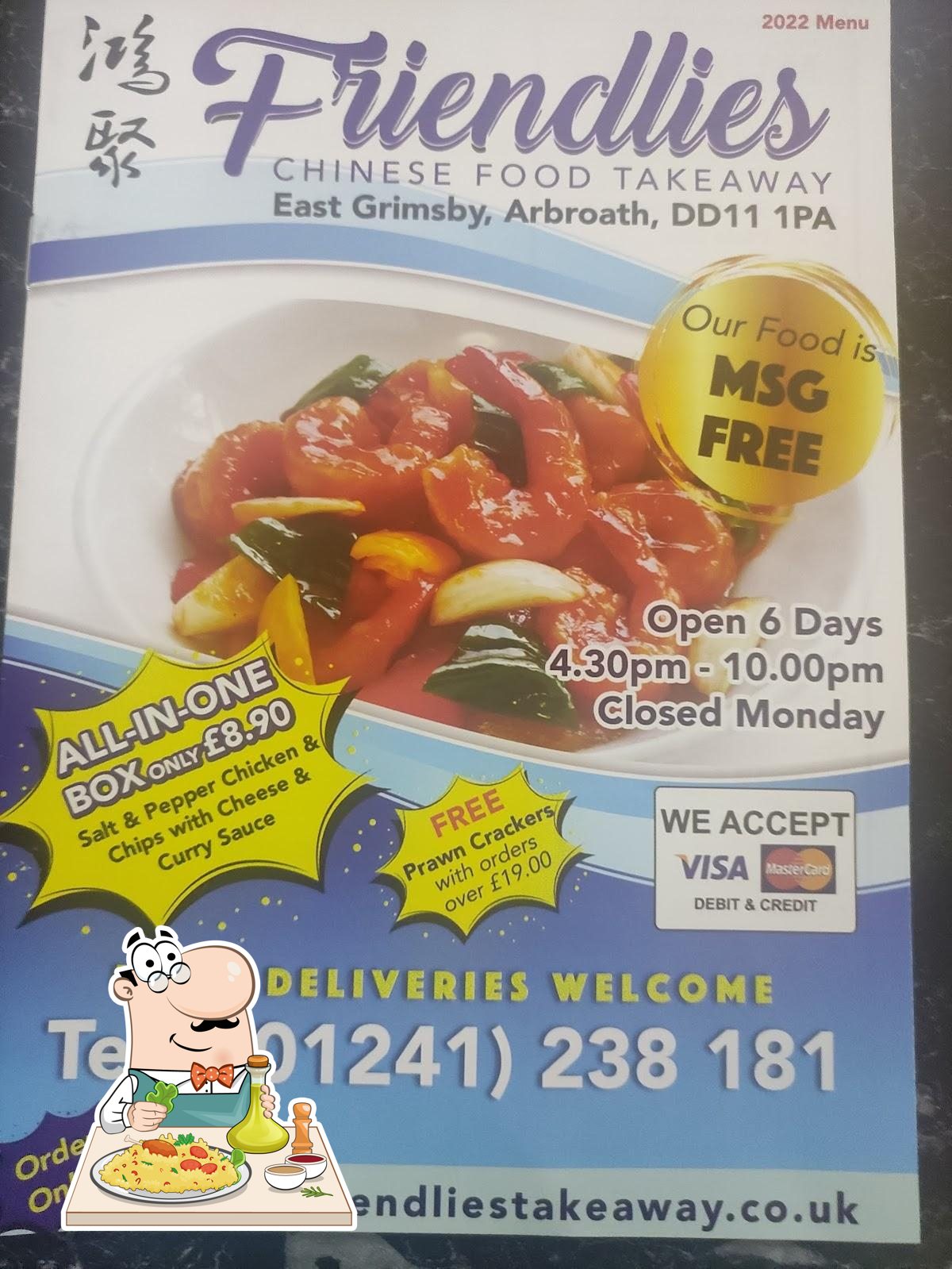 Friendlies Chinese takeaway, Arbroath - Restaurant menu, prices and reviews