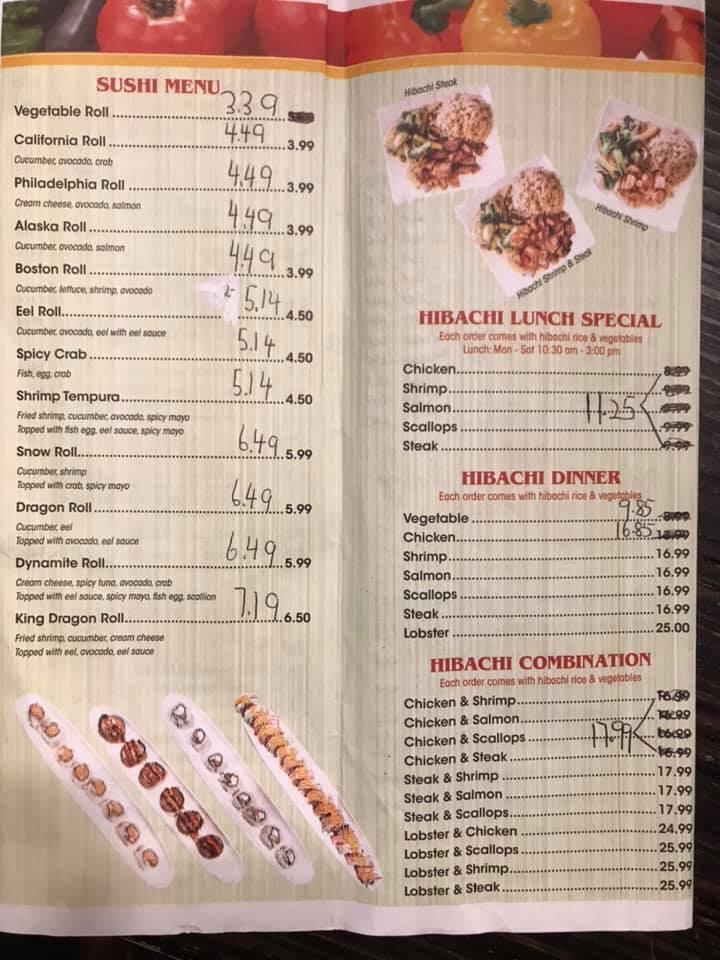 Menu at Kitchen Kung Fu restaurant, White Hall