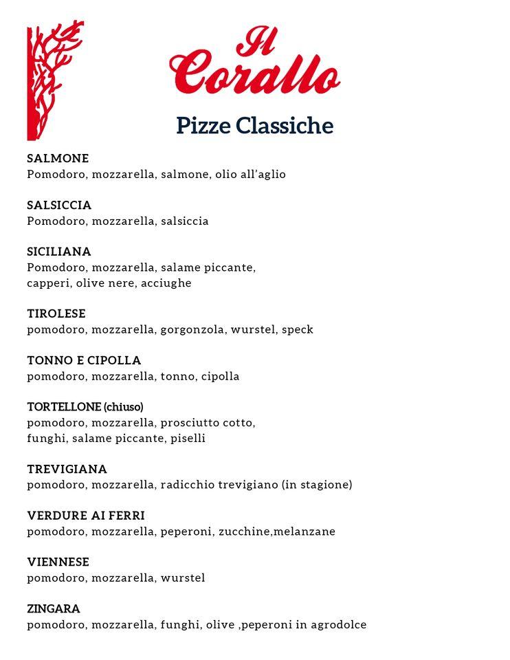 Menu da Pizzeria Il Corallo, Noale