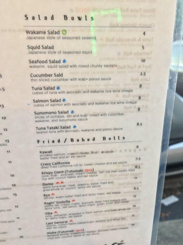 Menu at Domo Café restaurant, Fort Walton Beach, Hurlburt Rd