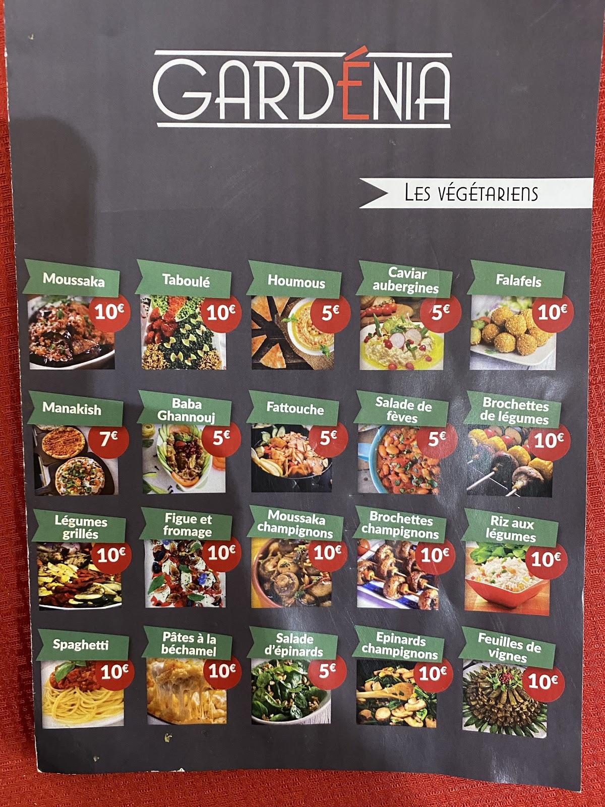 Menu at GARDENIA RESTAURANT, Belfort