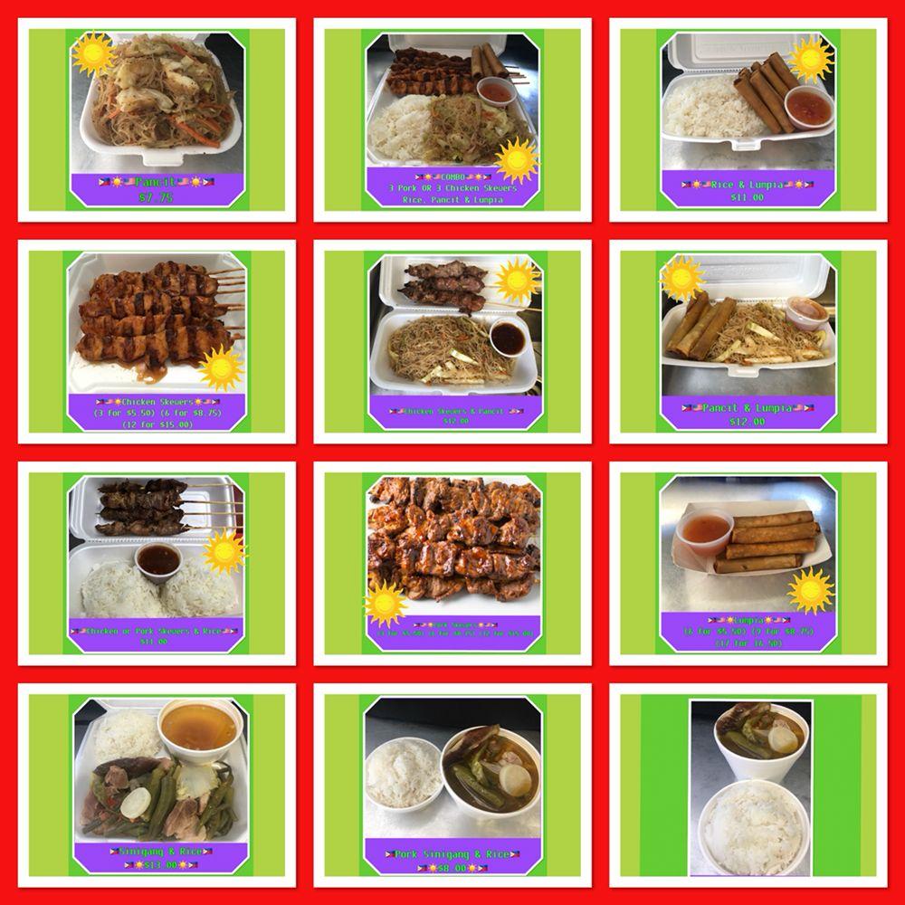 Menu at Golden Sun Filipino Cuisine, Beaufort, 801 Carteret St
