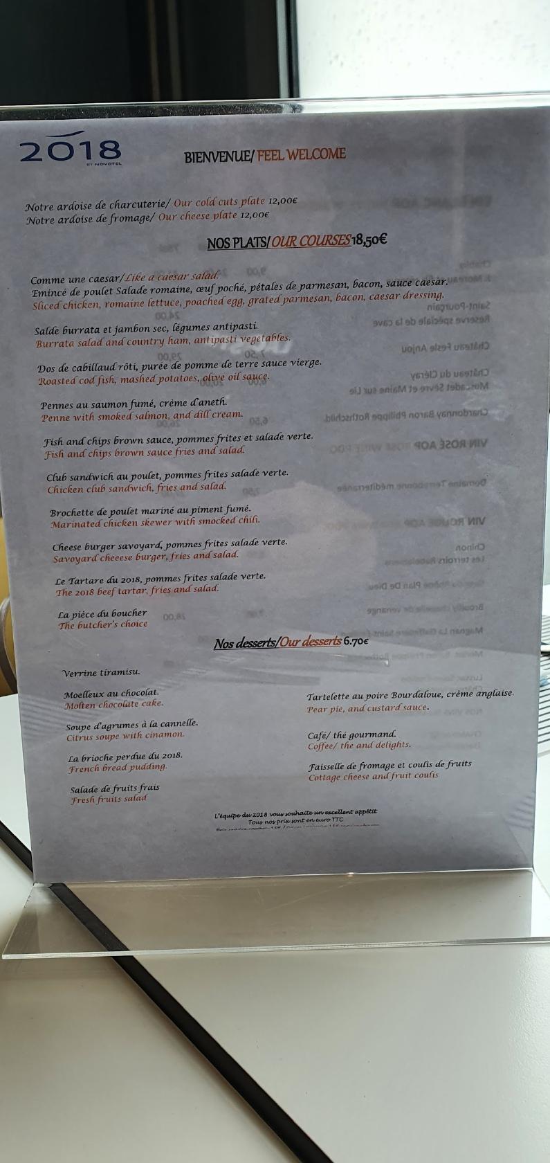 Menu at LE CLUB HOUSE, Guyancourt