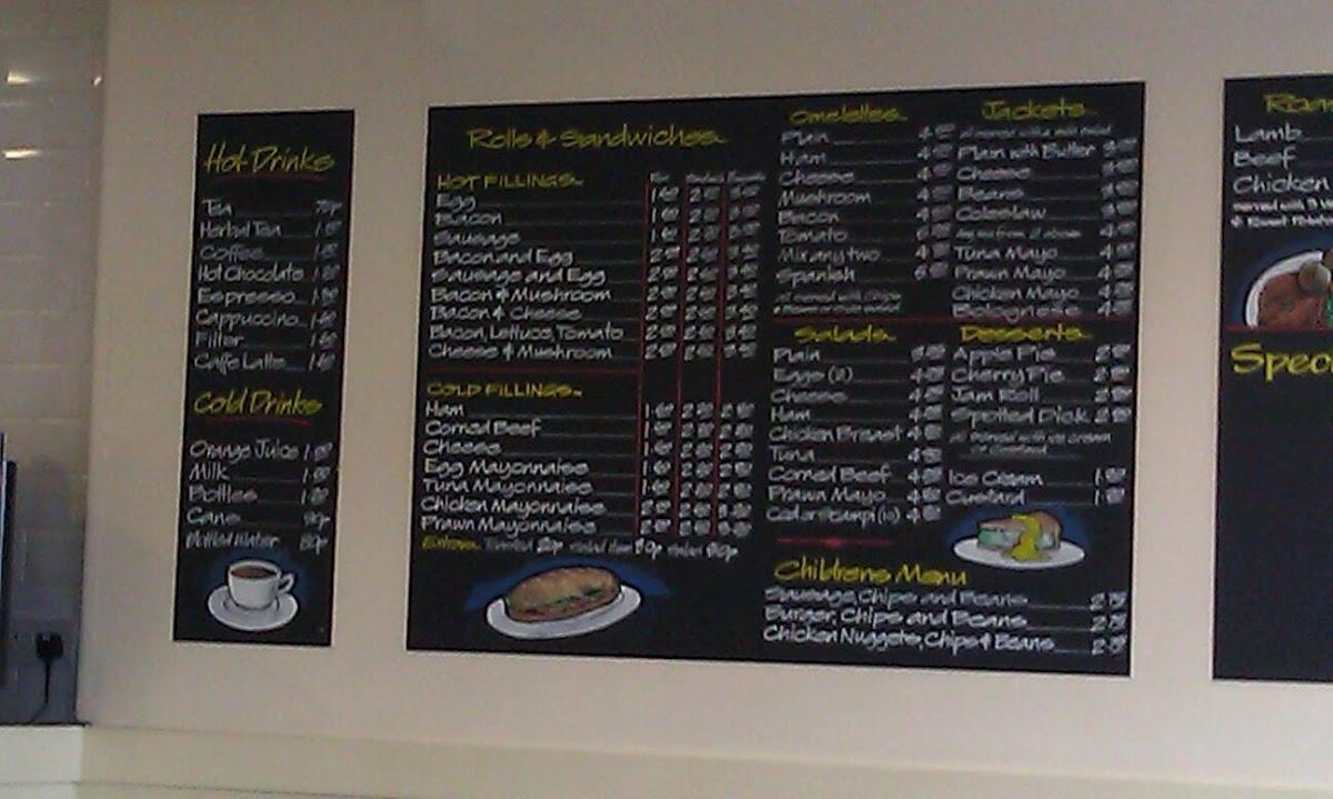 Menu at Eddie's Cafe, Croydon, 74 Shirley Rd