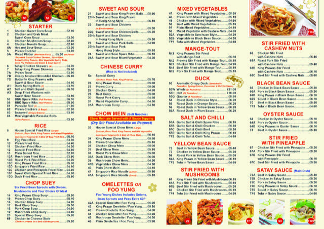Menu at Happy Times fast food, Lymington