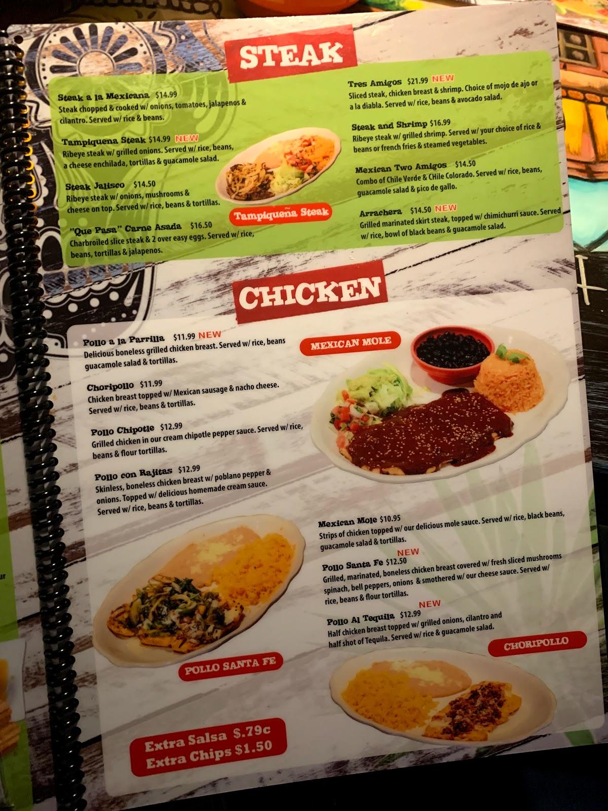 Menu at Que Pasa Mex - Destin restaurant, Destin