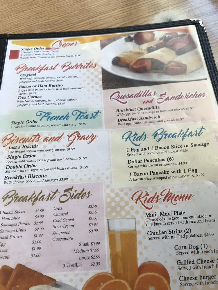 Menu at Sol Family Restaurant, Guymon