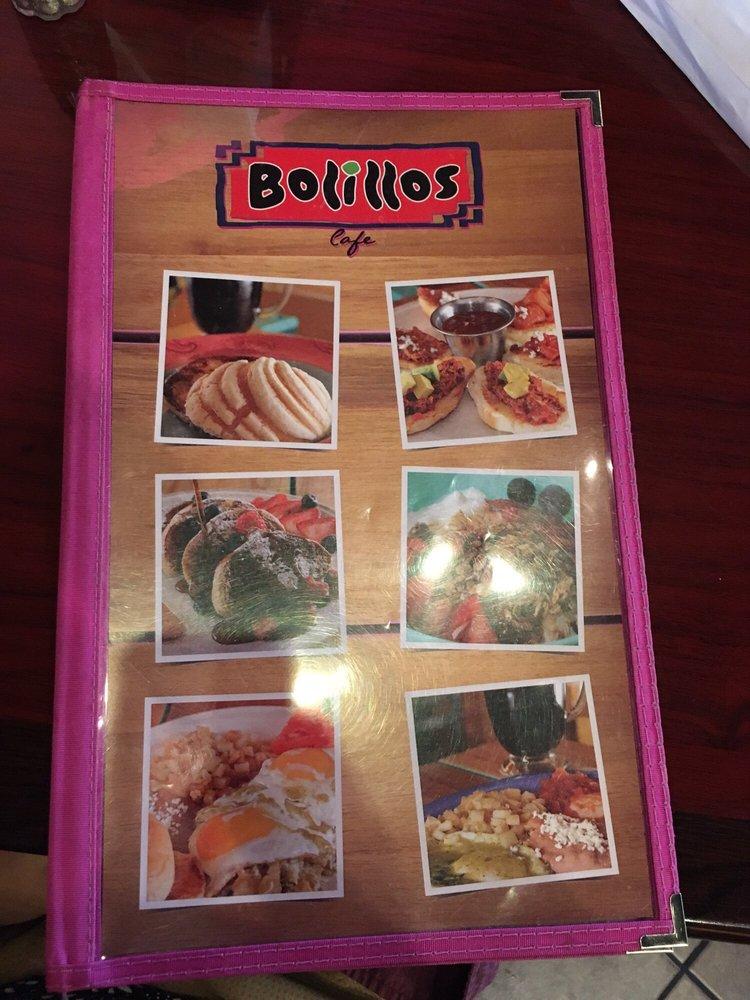 Menu at Bolillos Cafe North, Laredo, McPherson Rd