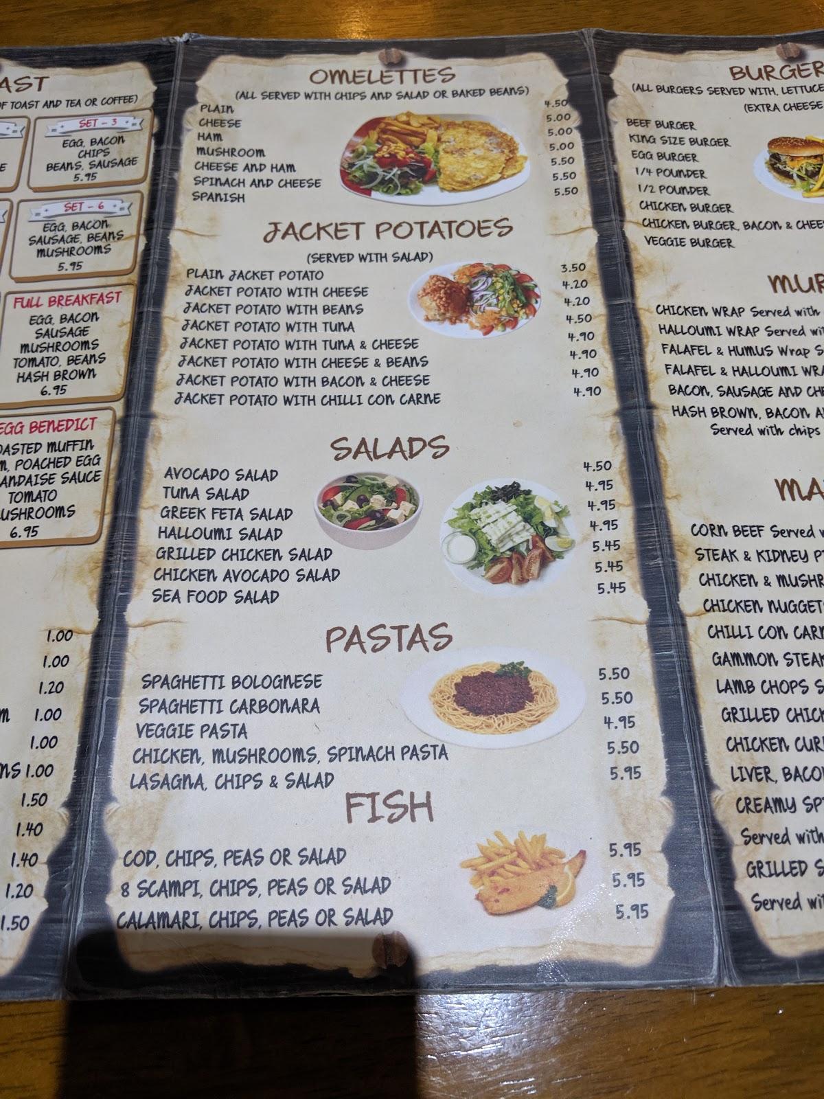 Menu at Cafe Muro, Brentwood