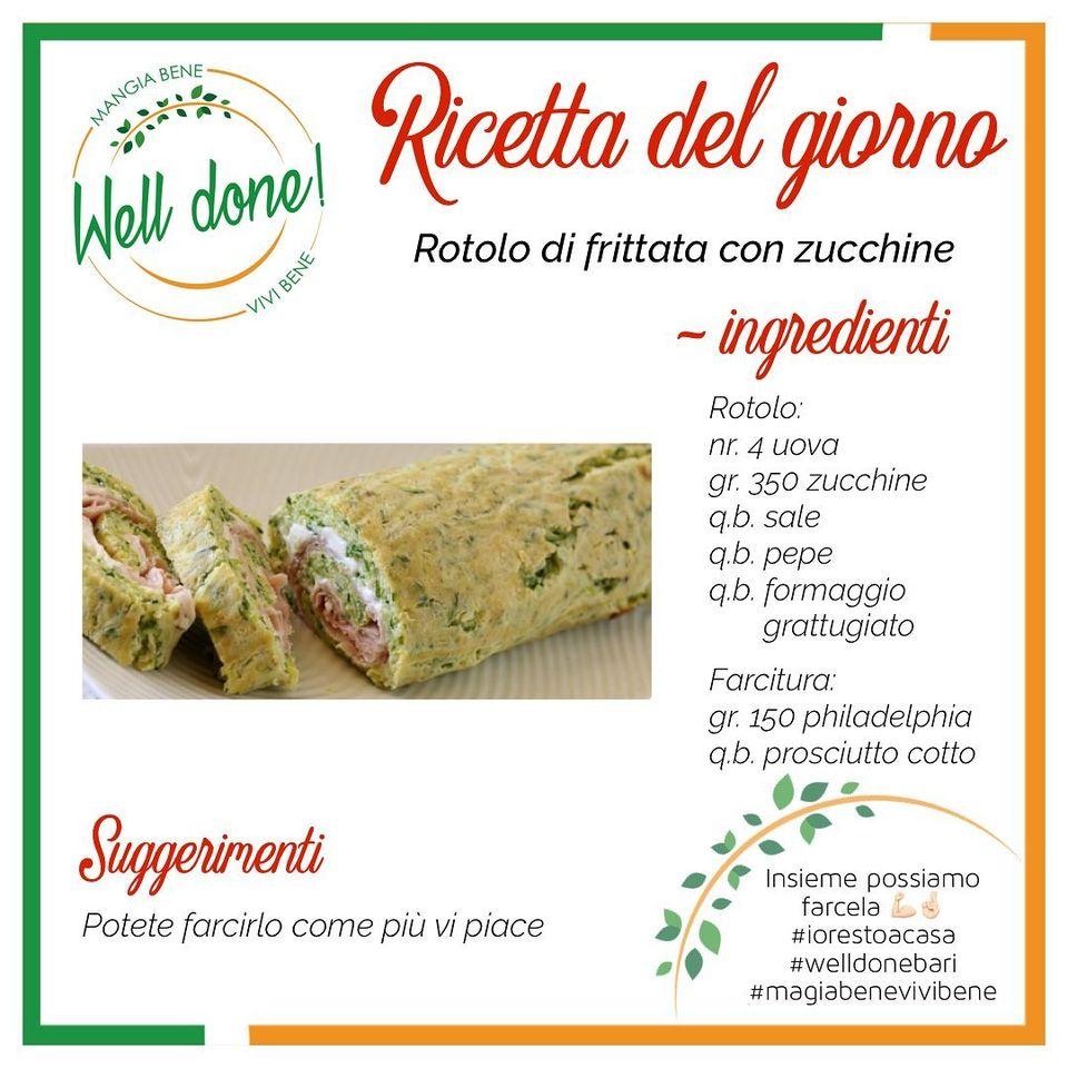 Menu at Well Done restaurant, Bari
