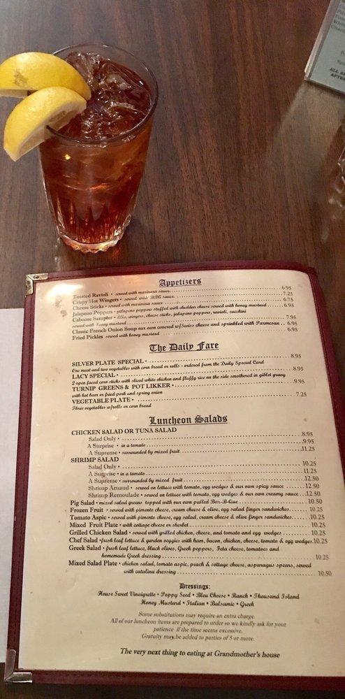 Menu at Silver Caboose Restaurant & Soda Fountain, Collierville