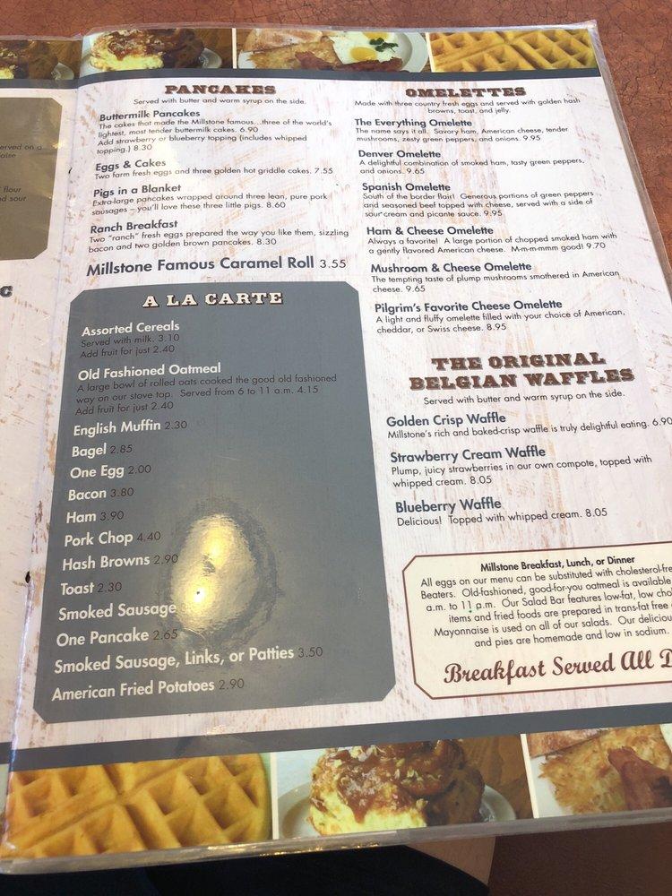 Menu at Millstone Family Restaurant, Rapid City, N Lacrosse St