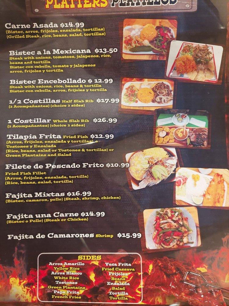 Menu at Asadero Los Tios restaurant, Philadelphia