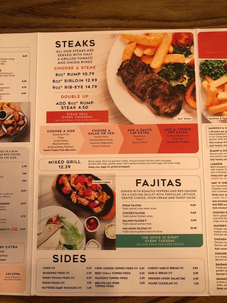 Menu at Seven Kings pub & bar, Dunfermline