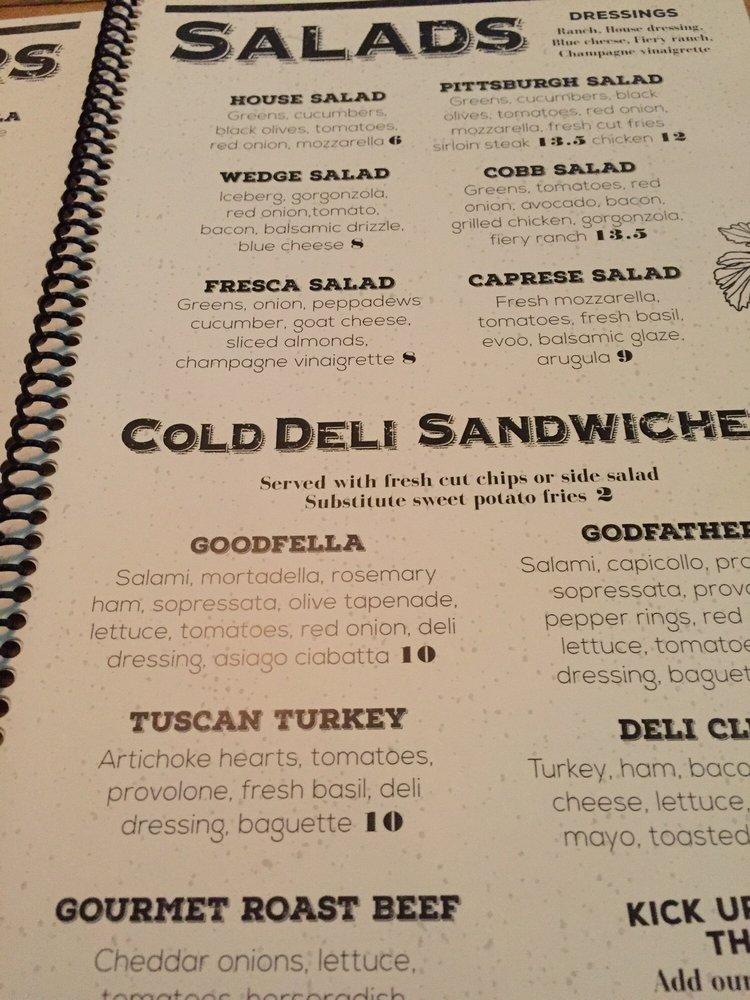 Menu at GoodFellas DraftHouse cafe, Economy, Mt Nebo Rd