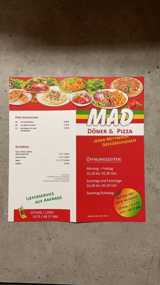 Menu at MAD Döner pub & bar, Weischlitz