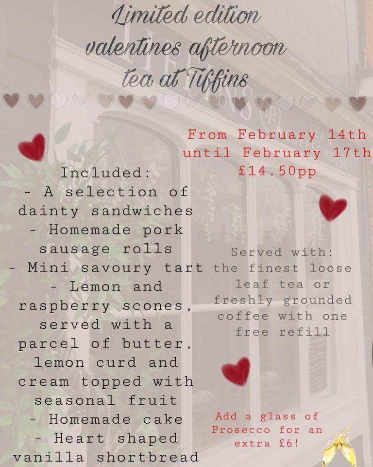 Menu at Tiffins Tea & Coffee House, Long Melford