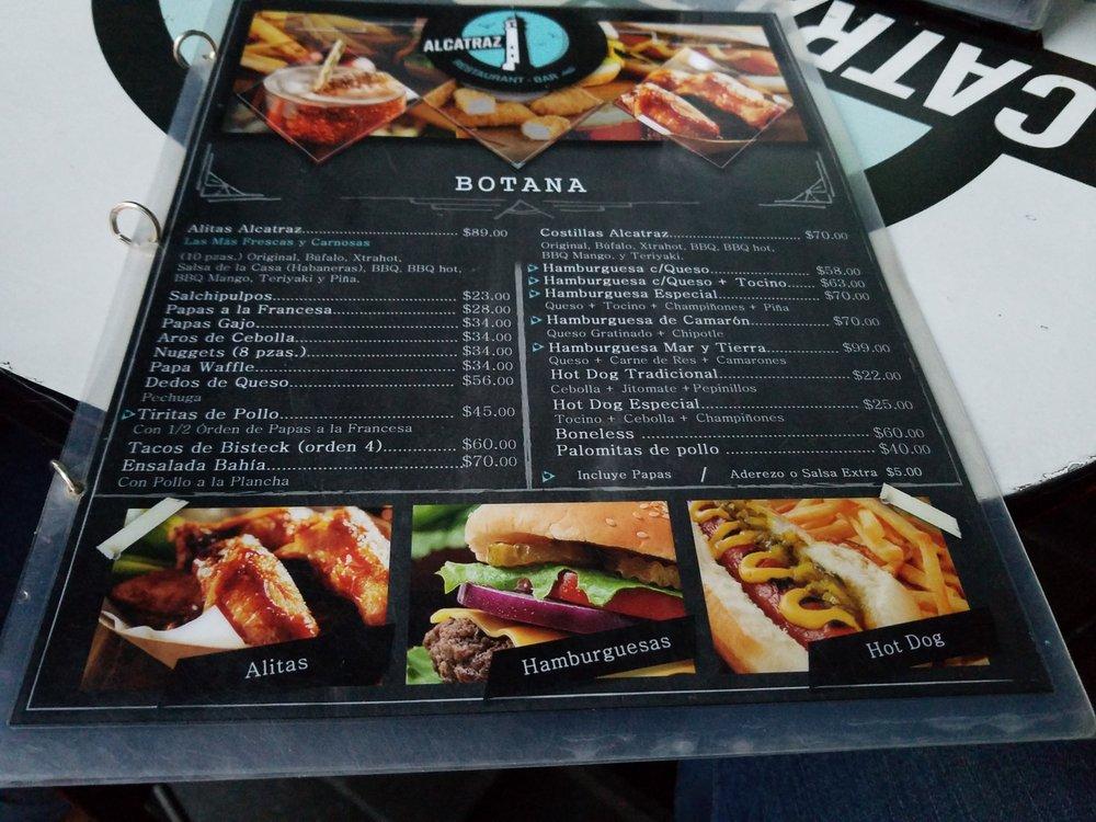 Menu at Alitas Alcatraz pub & bar, Guadalajara, Av Cruz del Sur 2484