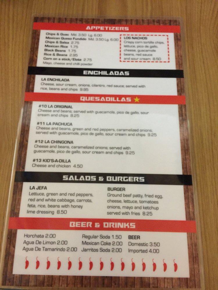Menu at Chicano Mexican Grill restaurant, Lauderhill