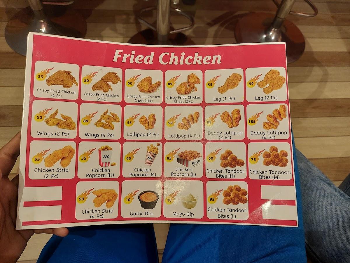 Menu at Fresh Fried Chicken (FFC), Patna