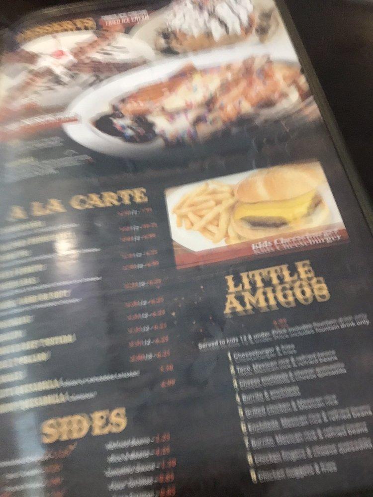 Menu at Los Tres Amigos - Calvert City pub & bar, Calvert City, US-62